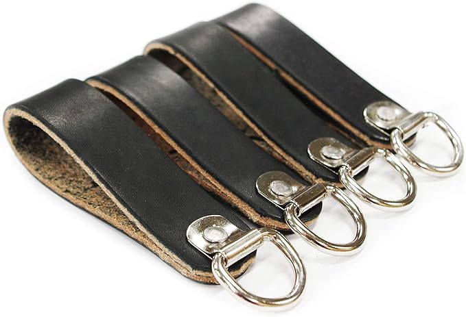 Heavy Duty Leather Suspender D-Ring Loops (Pack of 4) - Rudedog USA ...