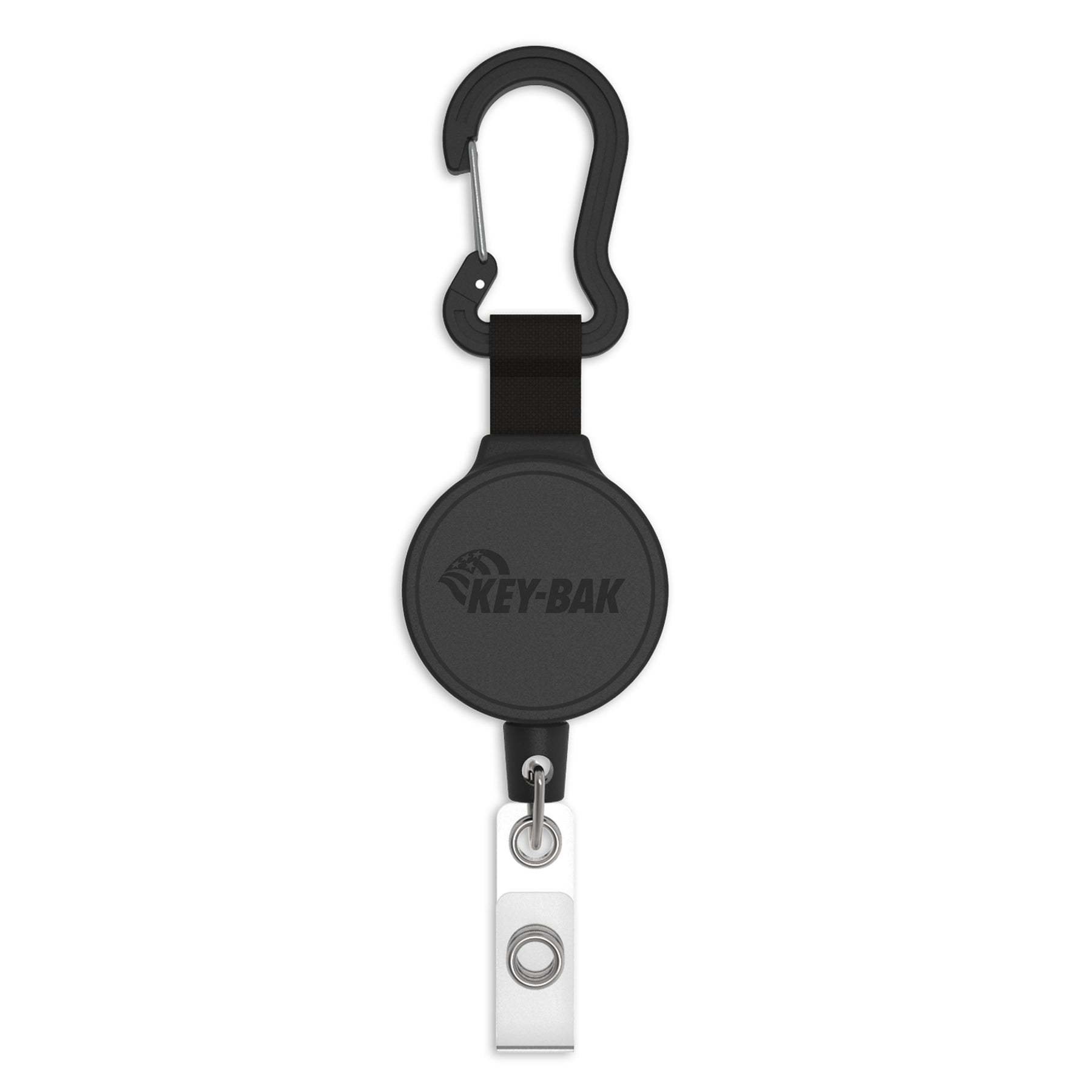 Key-Bak Mid6 Heavy Duty 6 Oz. Badge Reel With Carabiner | Ironworkergear