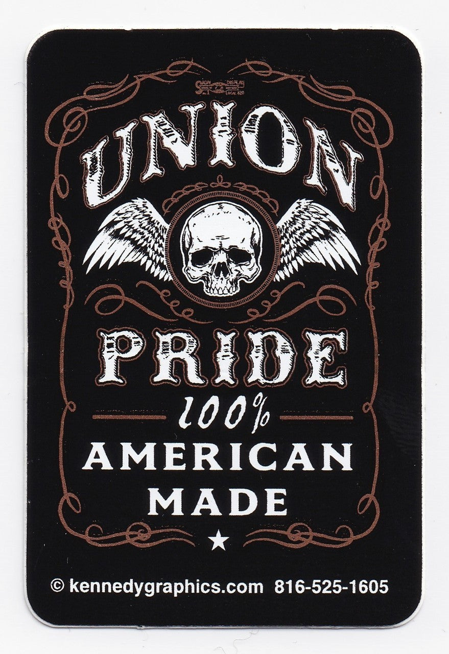 Union Pride, 100% American Made Hard hat Sticker #S101 | Ironworkergear