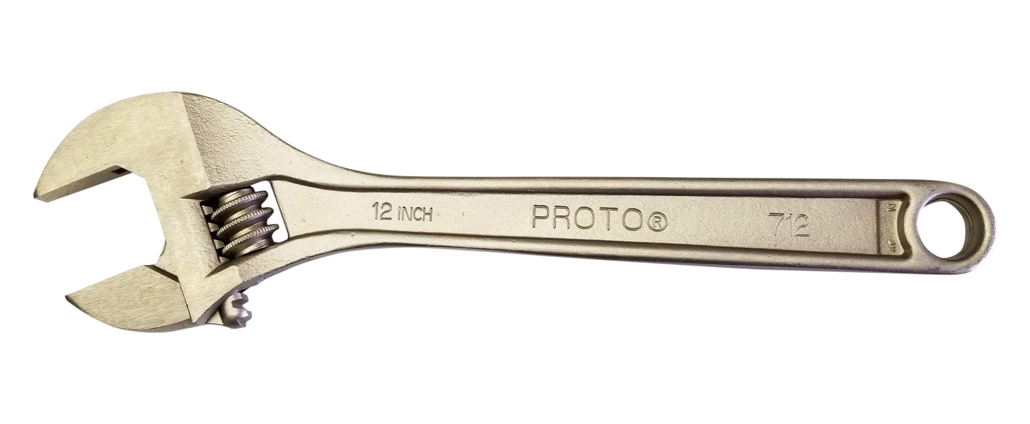Proto 12" Adjustable Wrench, 1 1/2" opening, Satin Finish | Ironworkergear